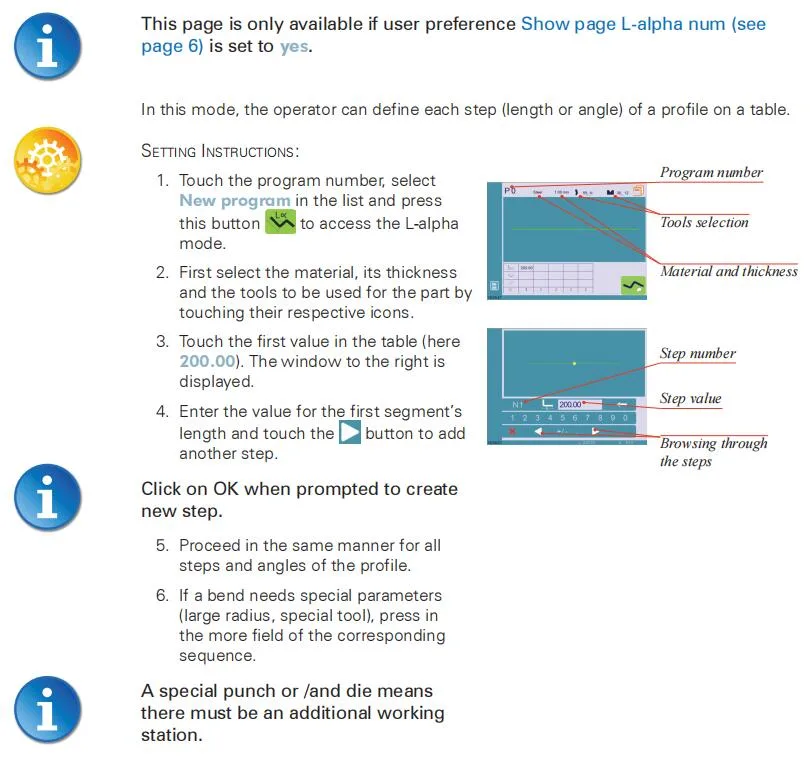 CNC press brake CybTouch 12 controller manual