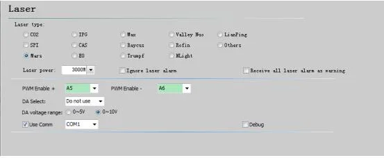 Tube Fiber laser cutting machine FSCUT3000 control system manual