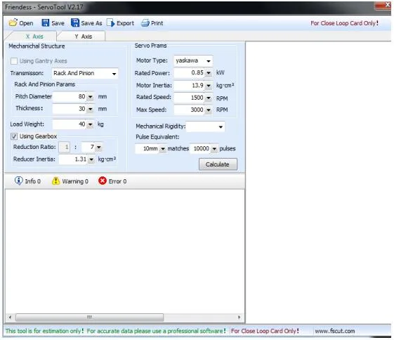 Tube Fiber laser cutting machine FSCUT3000 control system manual